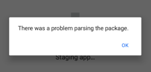 [Solved] There is a Problem Parsing the Package