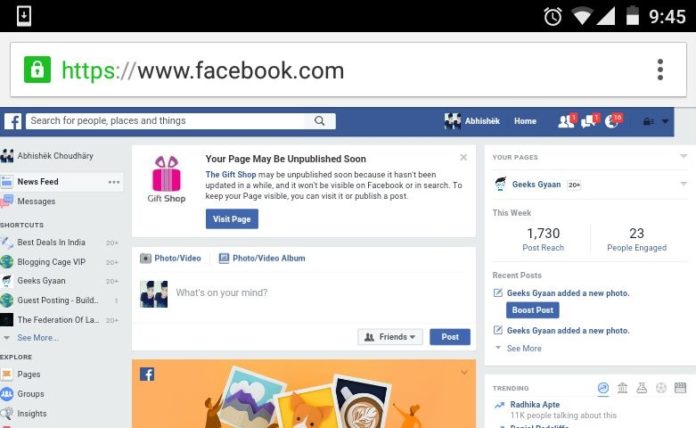 How to Access Full Facebook Site on Mobile Phones (Desktop Version)