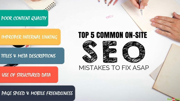 5 On-Site SEO Errors and Issues You Must Avoid in Your Business